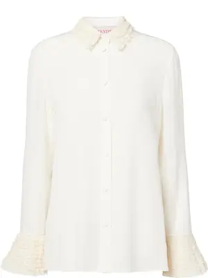 Valentino Garavani Silk Georgette Blouse - White
