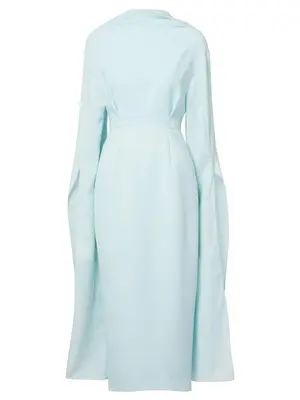 ROKSANDA Nour Draped Crêpe Midi Dress - Green