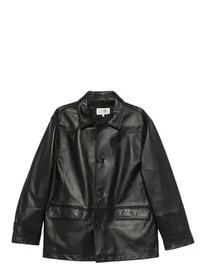 MAISON MARGIELA Leather Jacket - Black