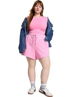 Pink Campus Fleece Classic Shorts - Pink