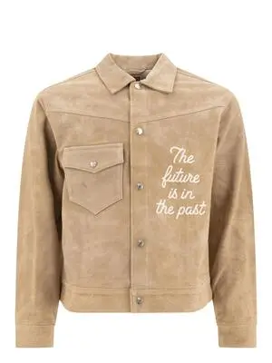 HUMAN MADE Suede Leather Jacket - Beige