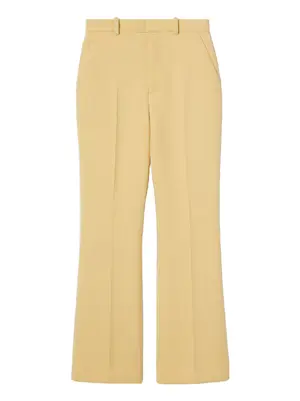 Gucci Wide-leg Wool Trousers - Yellow