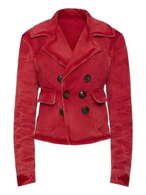 Dsquared2 Double-breasted Denim Jacket - Red