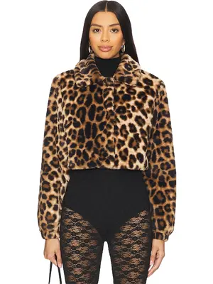 SUPERDOWN Valdis Faux Fur Jacket
