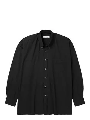 Our Legacy Button-down Collar Cotton-poplin Shirt - Black