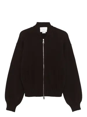 VANISÈ Zip-up Cardigan - Brown