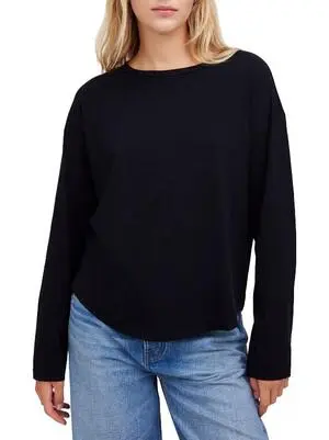 Madewell Relaxed Long-sleeve T-shirt - Jet Black
