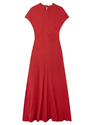 Faithfull The Brand Colmar Organic Cotton-jersey Maxi Dress - Red