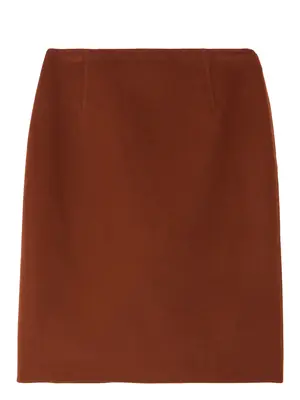 Loro Piana Vivian Cashmere-blend Mini Skirt - Brown