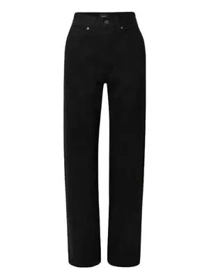 Khaite Corben Low-rise Straight-leg Jeans - Black