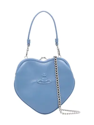 VIVIENNE WESTWOOD Belle Heart Frame Clutch Bag - Blue