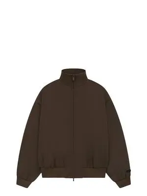 Fear Of God Essentials Bonded Nylon Bomber Jacket - Brown