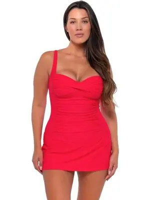 SUNSETS ESCAPE Sunsets Escape Sienna Swim Dress Geranium