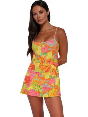 SUNSETS Sunsets Naomi Swim Dress Citrus Grove Sandbar Rib