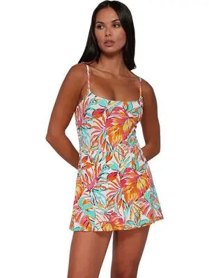 SUNSETS Sunsets Naomi Swim Dress Palms Serenade Sandbar Rib