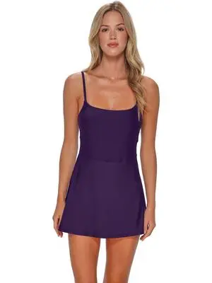 SUNSETS Naomi Swim Dress - Paradise Plum