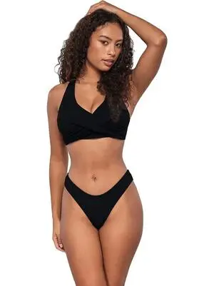 PACIFICA BY SUNSETS Mirabella Bikini Swimsuit Top - Black Pacifica