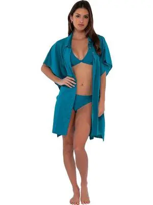 SUNSETS Sunsets Shore Thing Tunic Avalon Teal