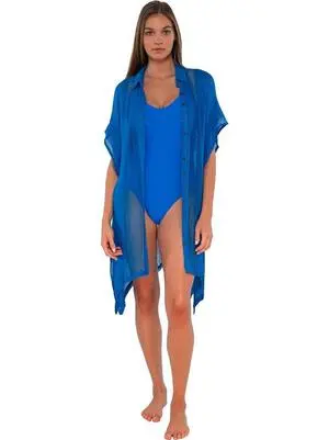 SUNSETS Sunsets Shore Thing Tunic Electric Blue