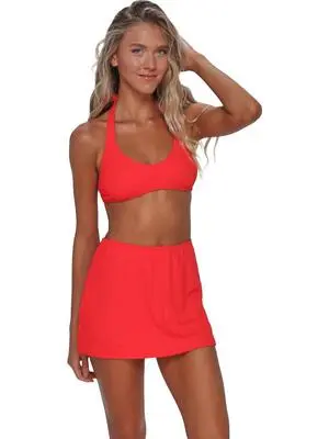 PACIFICA BY SUNSETS Pacifica By Sunsets Cove Mini Skirt Red Hot Rib