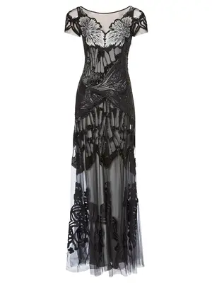 TEMPERLEY LONDON Inez Midi Dress - Black