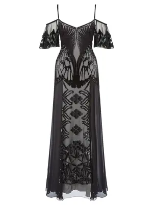 TEMPERLEY LONDON Inez Maxi Dress - Black