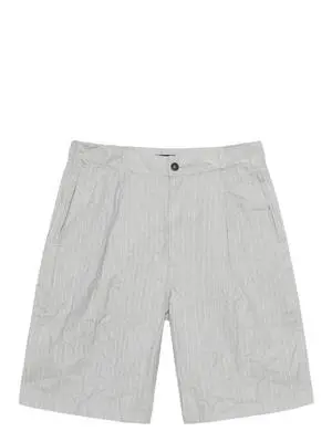 StÜssy Wrinkled Stripe Volume Pleated Short - Grey