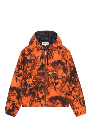 StÜssy Inferno Hooded Work Jacket - Orange