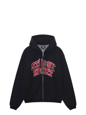 StÜssy Sport Zip Hoodie - Black