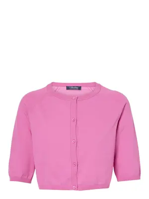 Max Mara Pam Cropped Cardigan - Pink