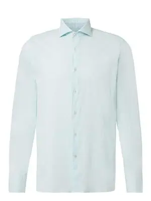 Fedeli Cotton-blend Shirt - Blue