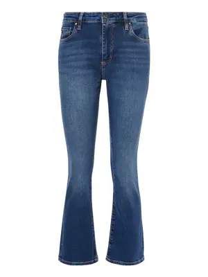 Ag Jodi Cropped Flare Jeans - Blue