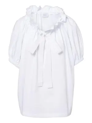 Patou Cotton Jersey Top - White