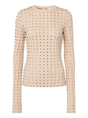 Sportmax Negus Embellished Top - Pink