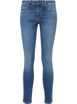 Ag Mid-rise Skinny Jeans - Blue
