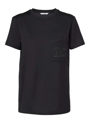 Max Mara Papaia Logo T-shirt - Black