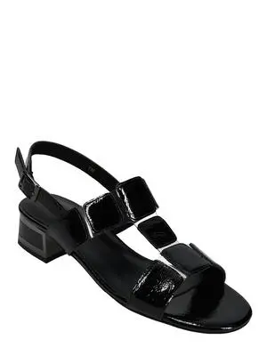 Vaneli Hatty Metallic Slingback Sandal - Black