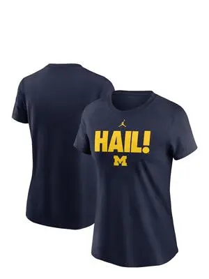 JORDAN BRAND Michigan Wolverines Local Ultimate Chant T-shirt - Navy
