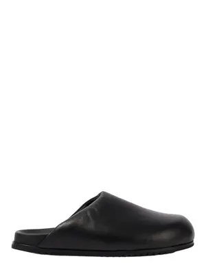 Rick Owens Granola Leather Mules - Black