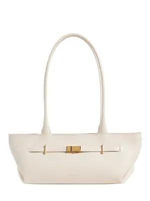 DEMELLIER Shoulder Bag - Off White Small Grain