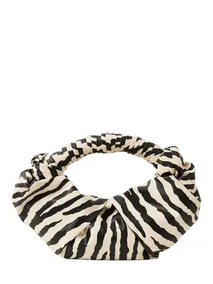 SIMONMILLER Faux Leather Lopsy Bag - Zebra Print