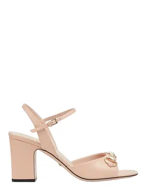 Gucci Horsebit Mid-heel Sandal - Pink