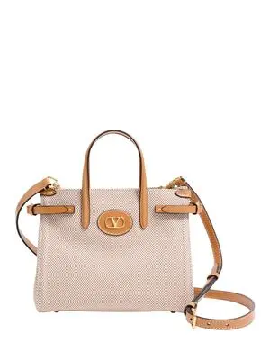 Valentino Garavani Small Antibes Tote Bag - Beige
