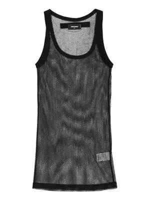 Dsquared2 Sleeveless Long Top - Black