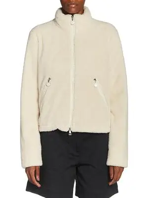 Moncler Polignac Mixed Media Jacket - Natural