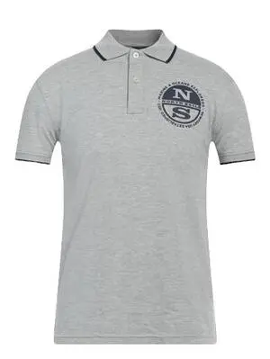 NORTH SAILS Polo Shirt Light Size Cotton, Polyester, Elastane - Grey