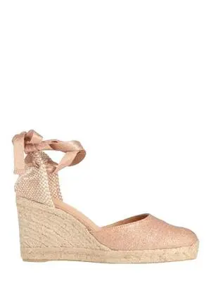 CastaÑer Espadrilles With Buckle-fastening Ankle Strap - Rose Gold