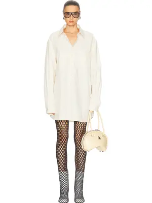 MAISON MARGIELA Long Sleeve Button Up Top - Off White