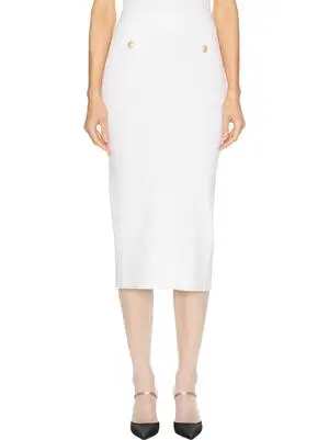 Alessandra Rich Midi Skirt - White