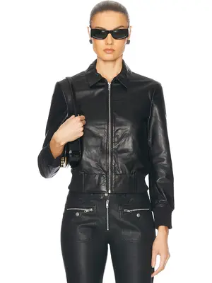 R13 Berlin Leather Jacket - Black